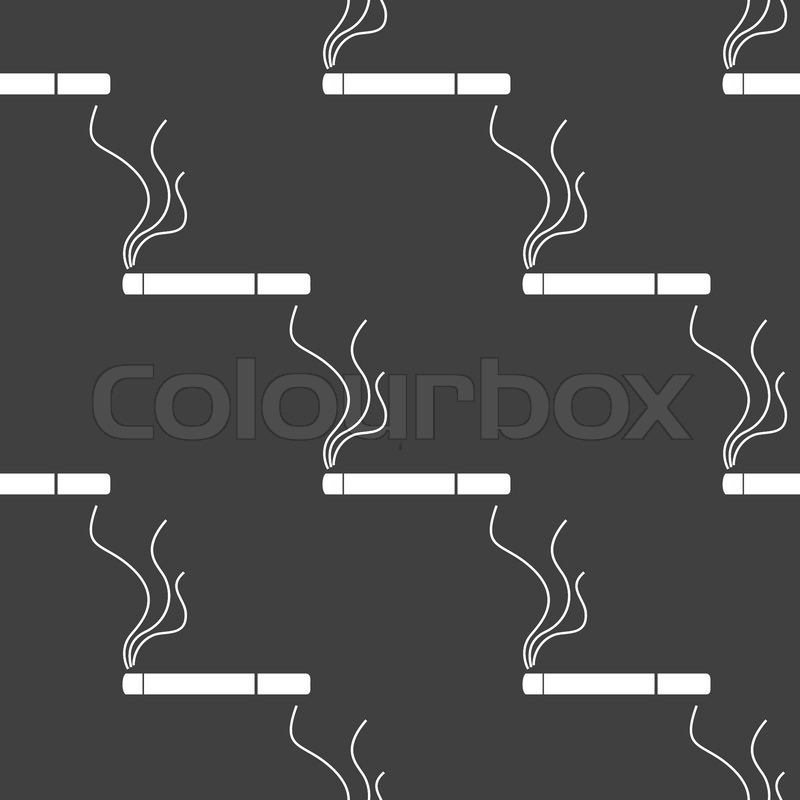 Smoking sign. cigarette flat design. ... | Stock vector | Colourbox