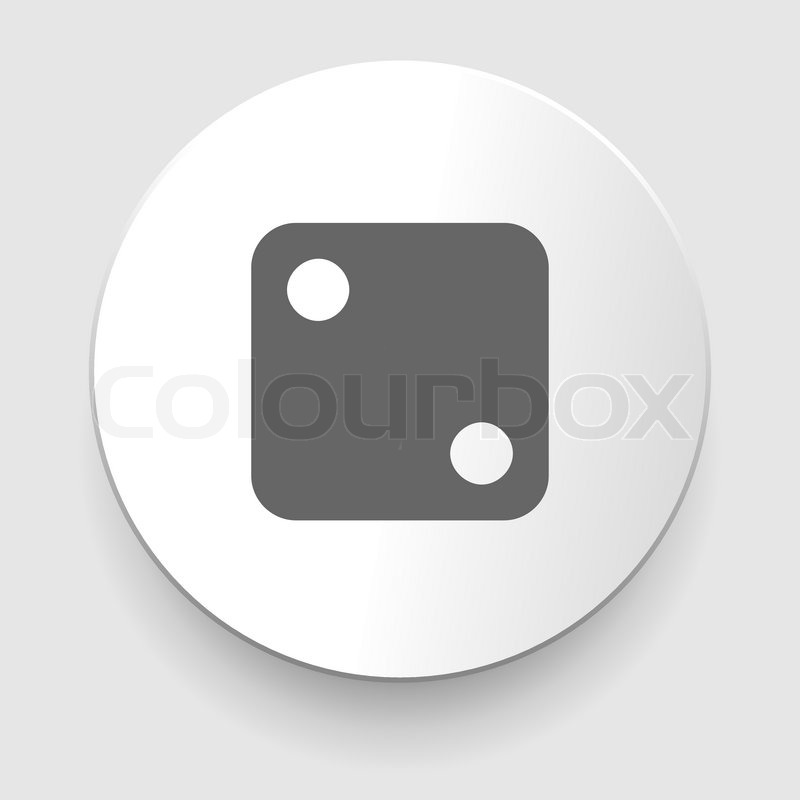 Vector illustration of one dices - ... | Stock vector | Colourbox