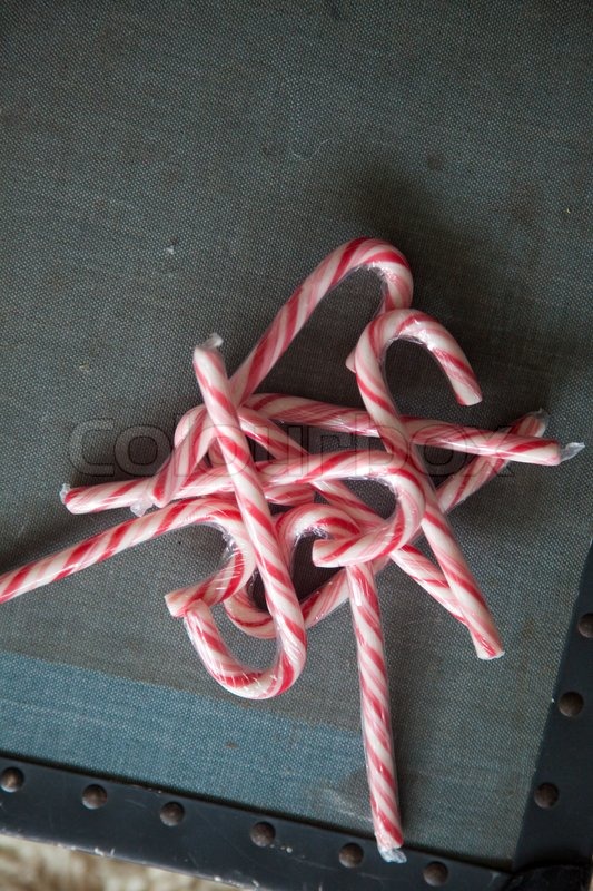 Bunch of Christmas candy canes | Stock image | Colourbox