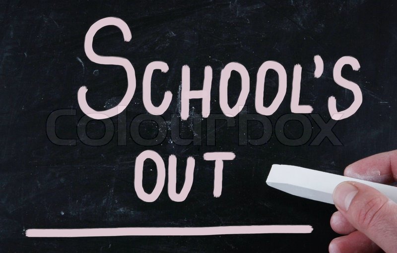 School's out | Stock image | Colourbox