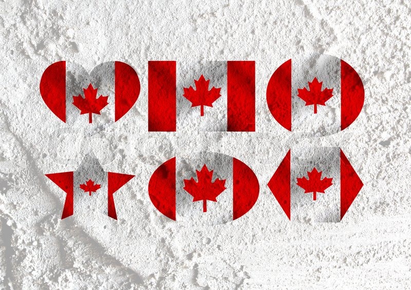 Love flag of Canada themes idea design ... | Stock image | Colourbox