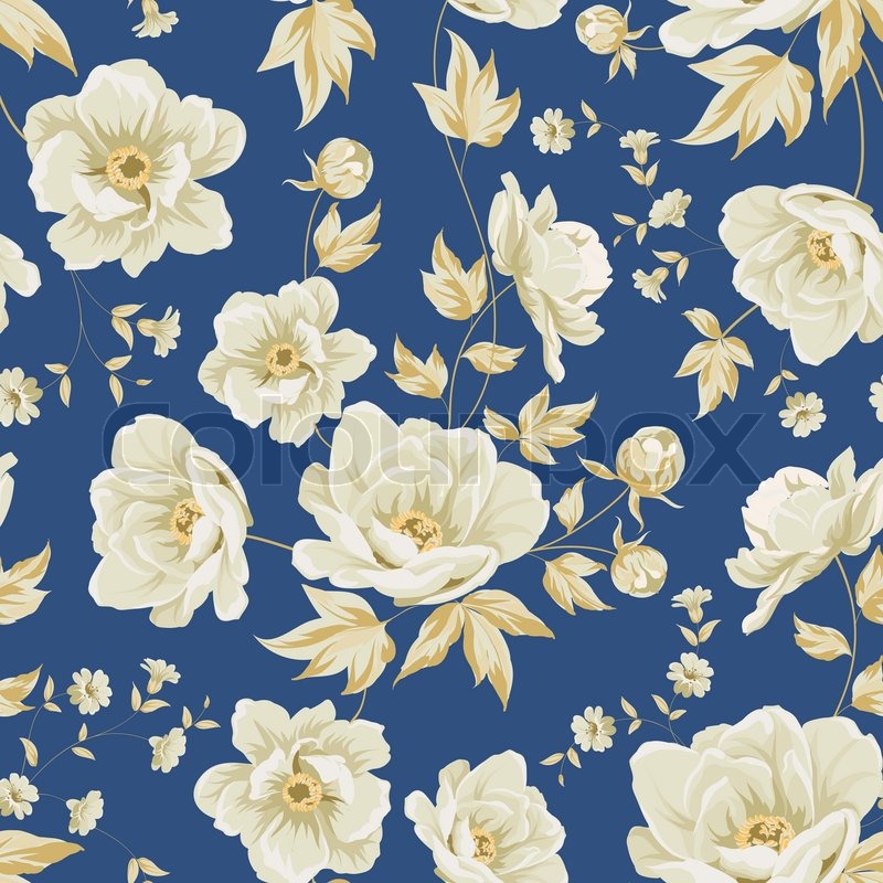 Design of vintage floral pattern. ... | Stock Photo | Colourbox