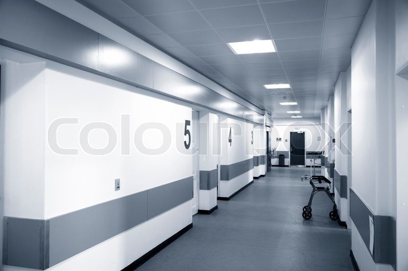 Hospital Hallway At Night