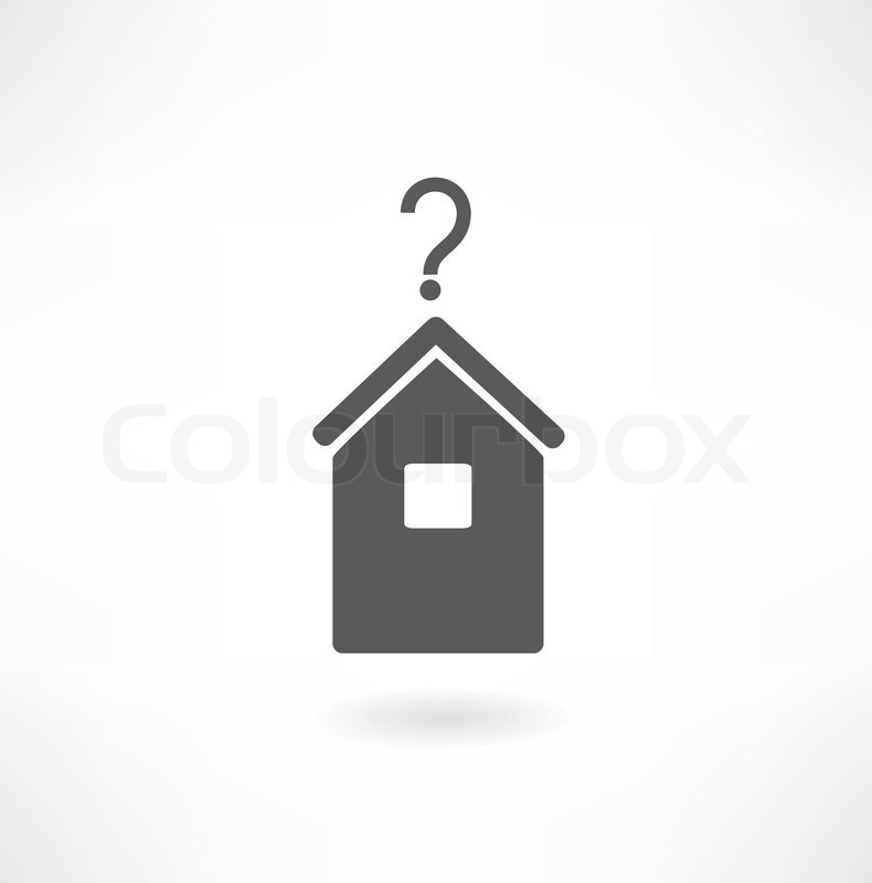 House with question mark | Stock vector | Colourbox