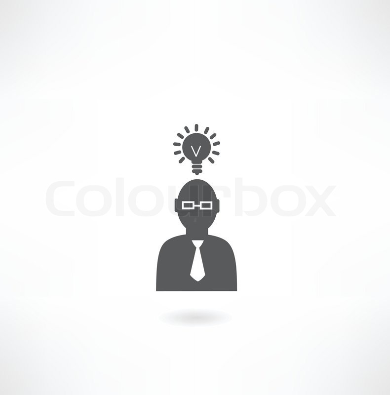 People think the idea icon | Stock vector | Colourbox