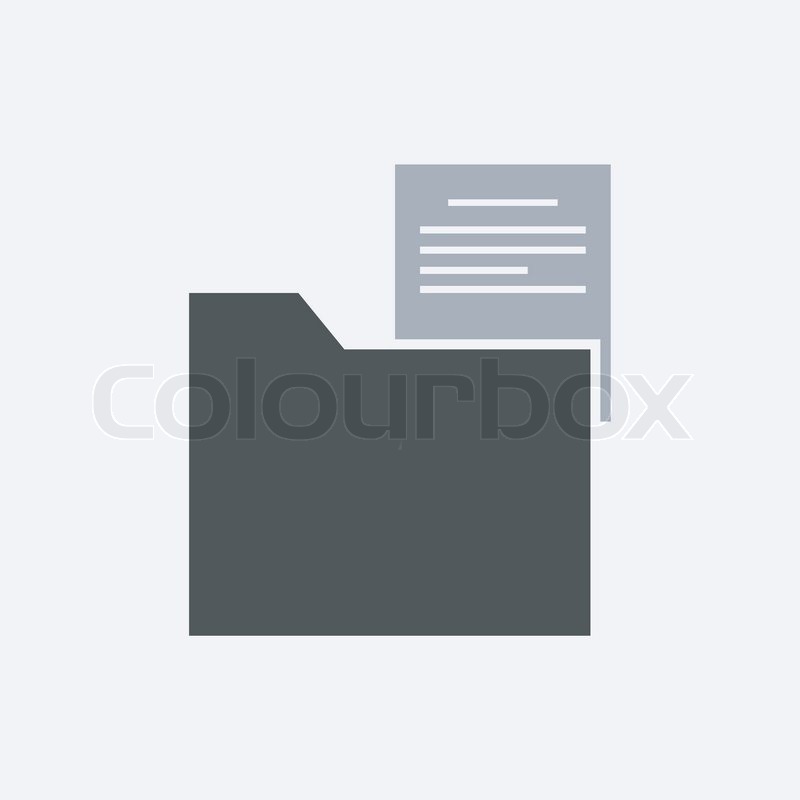 Document folder Icon | Stock vector | Colourbox