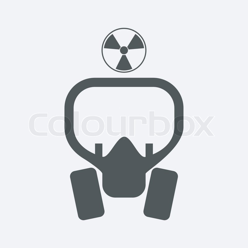 Radiation mask icon | Stock vector | Colourbox
