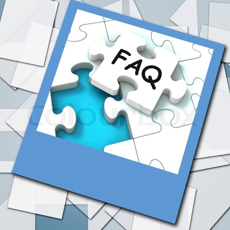 FAQ Foto bedeutet Webseite Fragen und ... | Stock Bild | Colourbox