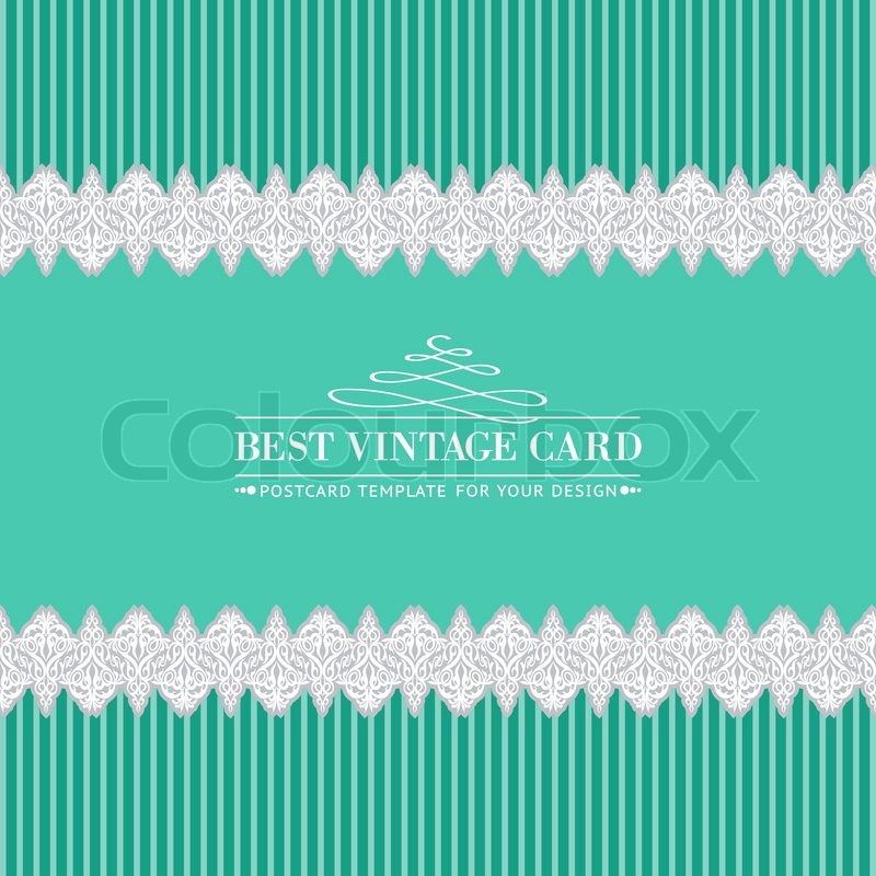 Invitation card with text place and ... | Stock vector | Colourbox