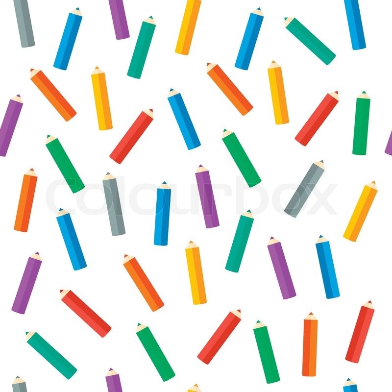 Buntstifte. Vektor-Illustration. ... | Vektorgrafik | Colourbox