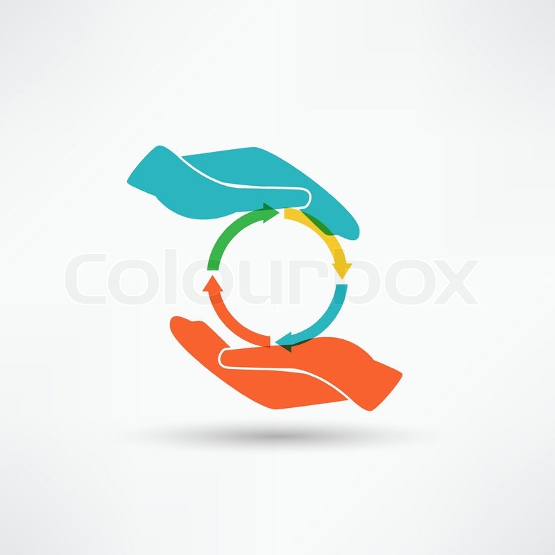 Hands connecting | Stock vector | Colourbox