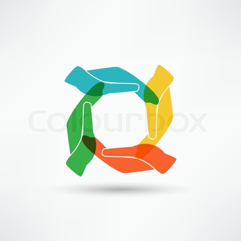 Hands connecting | Stock vector | Colourbox