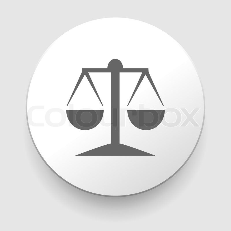 Vektor-Symbol der Gerechtigkeit ... | Stock-Vektor | Colourbox