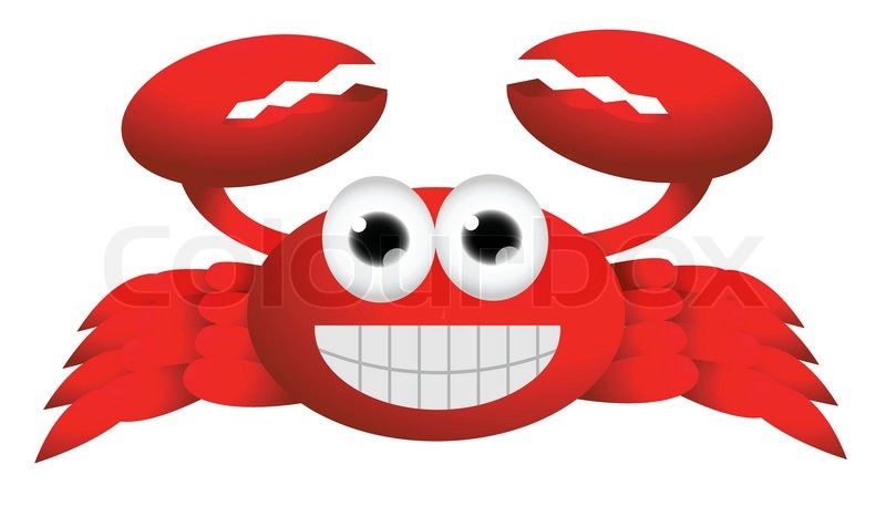Niedliche Krabbe cartoon | Stock-Vektor | Colourbox