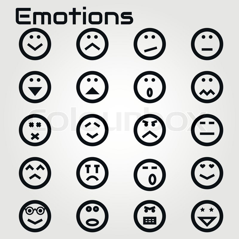Emotionen-Symbol | Stock-Vektor | Colourbox