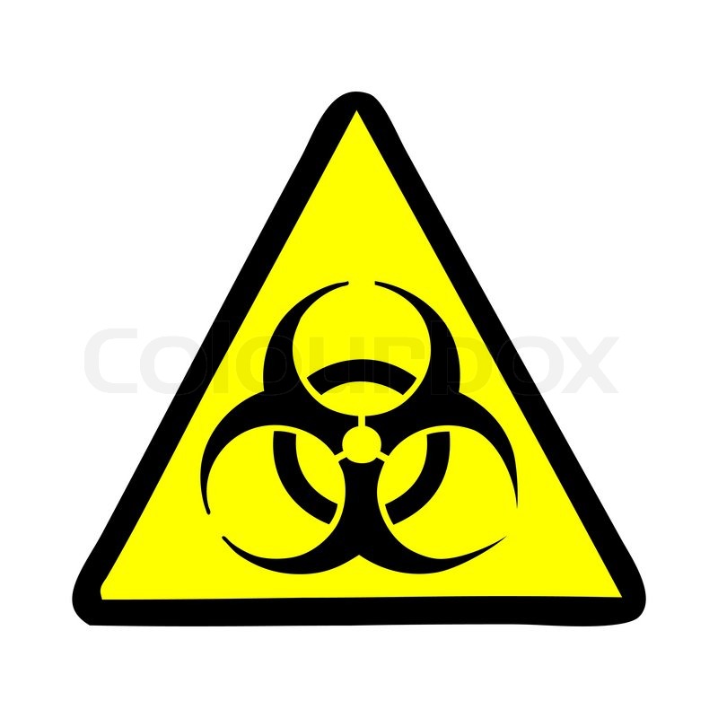 Biohazard symbol vector sign. ... | Stock vector | Colourbox