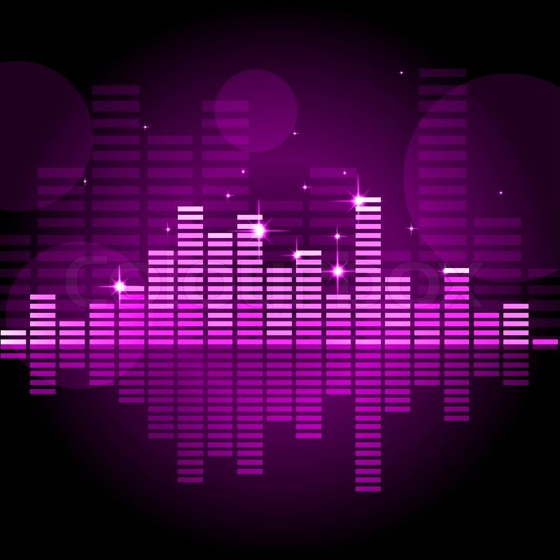 Illustration of colorful musical bar ... | Stock vector | Colourbox