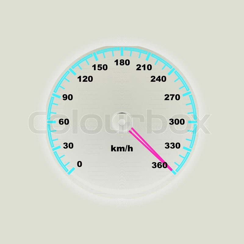 Vector Speedometer illustration ... | Stock vector | Colourbox