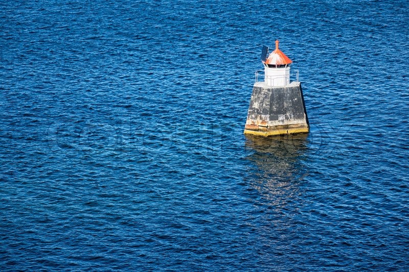 Lighthouse in the Oslofjord in Norway. | Stock image | Colourbox