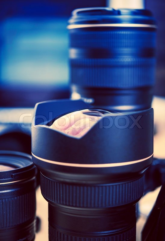 Professional Digital Camera Lenses ... | Stock image | Colourbox