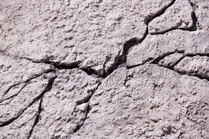 Large cracks in the old stone wall | Stock image | Colourbox