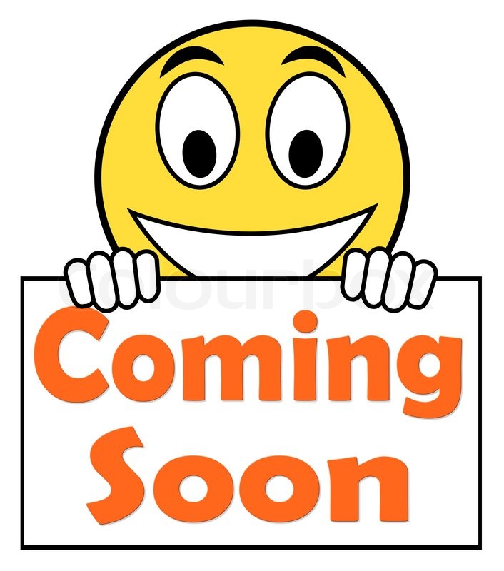 Coming Soon On Sign Showing Arriving ... | Stock image | Colourbox