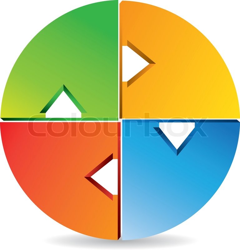Circle diagram | Stock vector | Colourbox