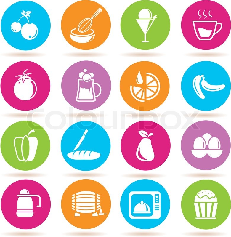 Essen-Symbole | Stock-Vektor | Colourbox