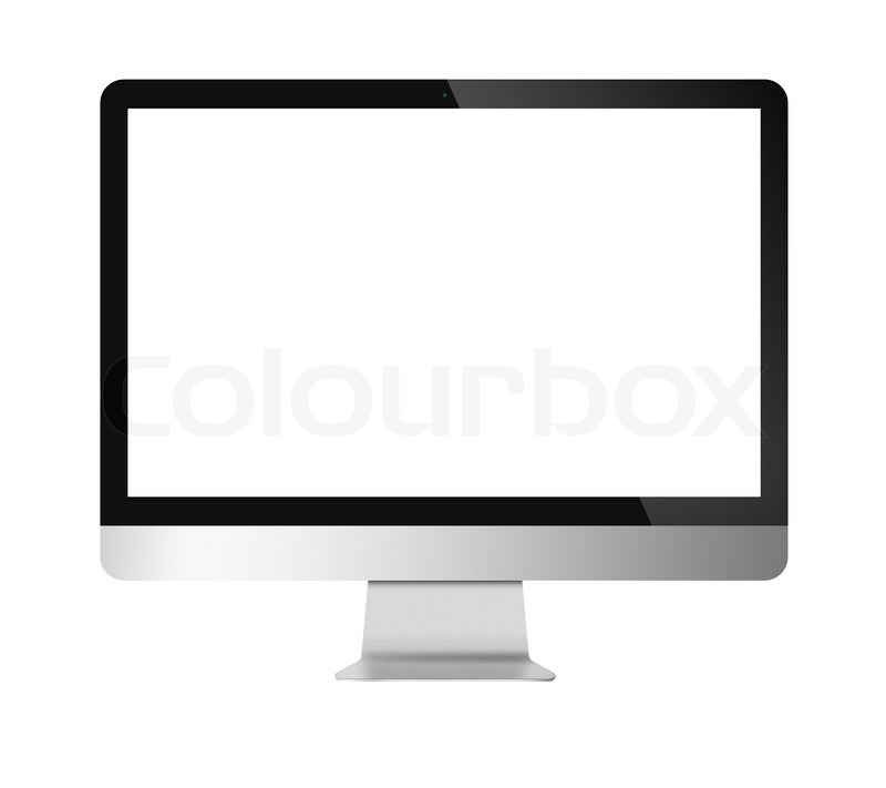 Computer Monitor Slim lcd-Bildschirm auf ... | Stock Bild | Colourbox