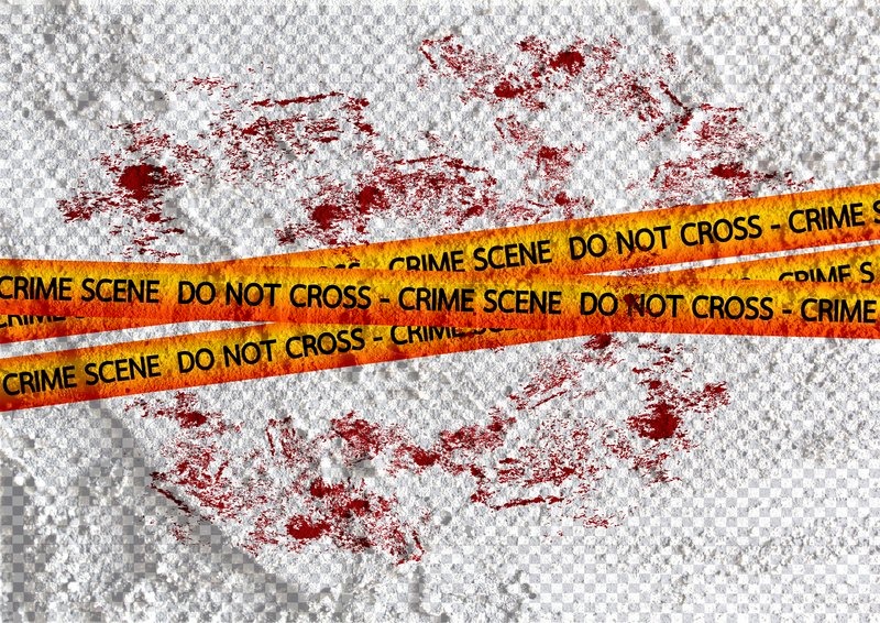 Crime scene danger tapes illustration ... | Stock image | Colourbox