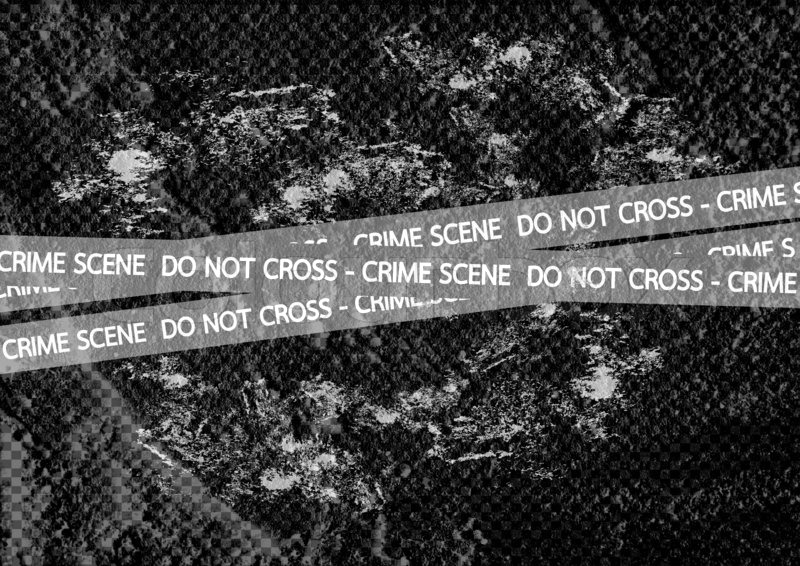 Crime scene danger tapes illustration ... | Stock image | Colourbox