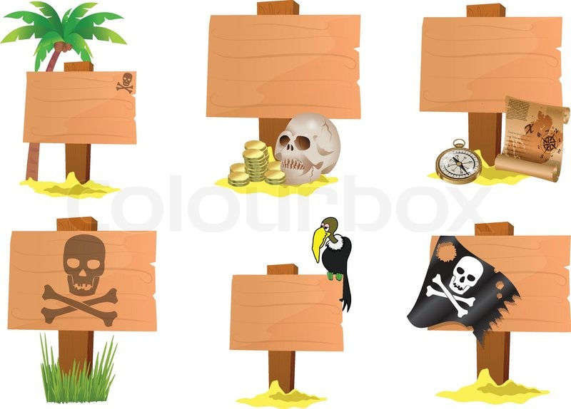 PIRATE SIGN | Stock vector | Colourbox