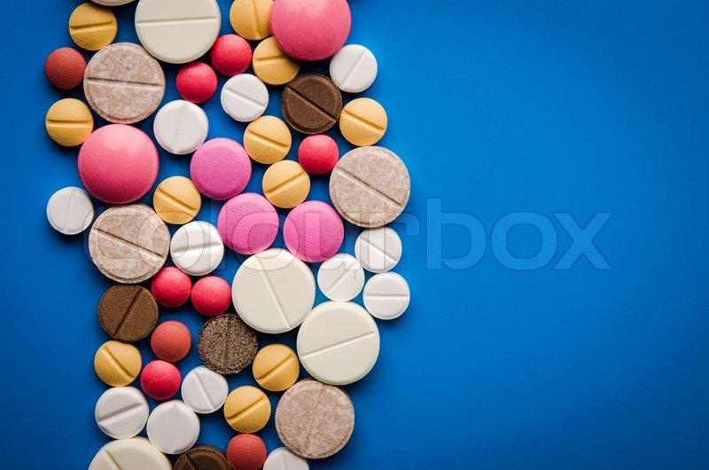 Farbige Pillen und Tabletten | Stock Bild | Colourbox