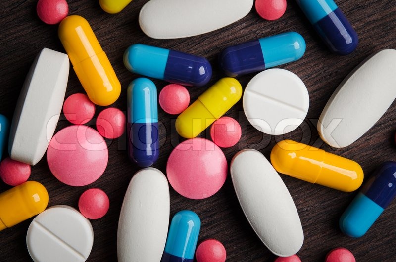 Farbige Tabletten | Stock Bild | Colourbox