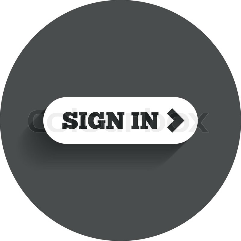 Sign in with arrow sign icon. Login ... | Stock vector | Colourbox