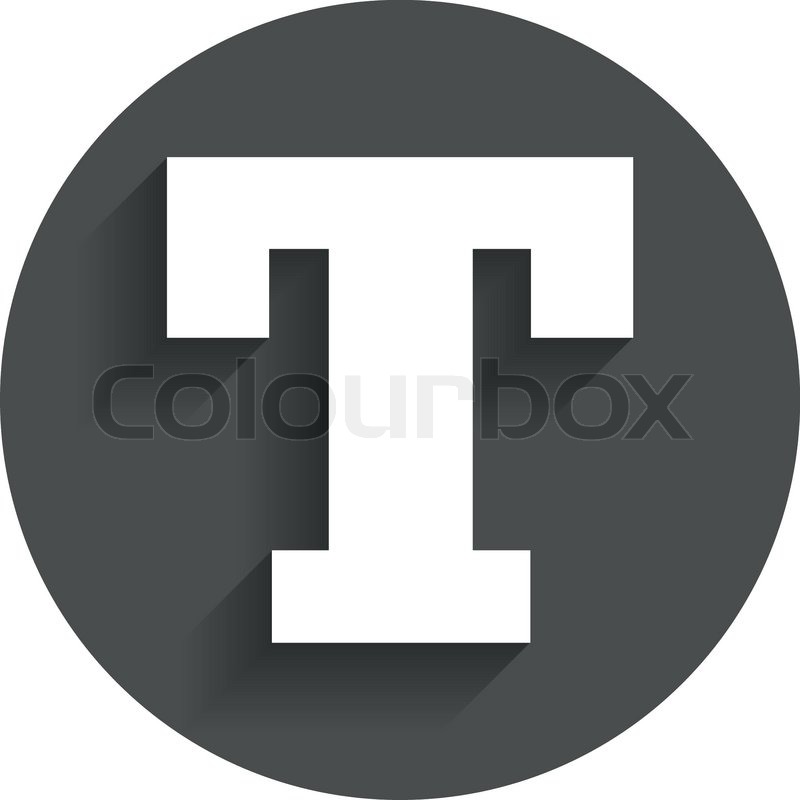 Circled Letter T Symbols