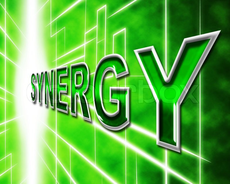 Synergy Energy Shows Work Together And ... | Stock image | Colourbox