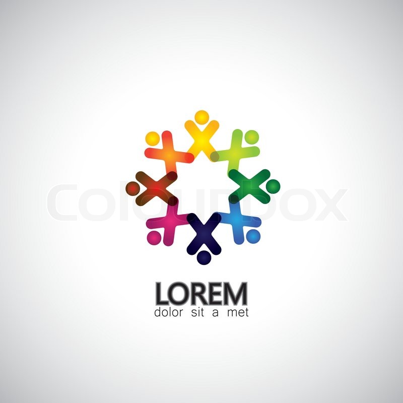 Konzept der gemeinschaftlichen ... | Stock-Vektor | Colourbox