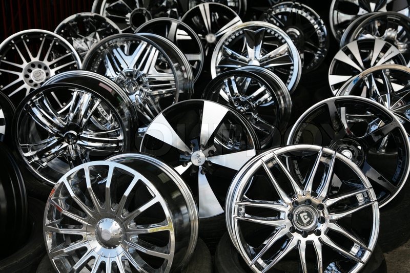 View of wheel rims | Stock image | Colourbox