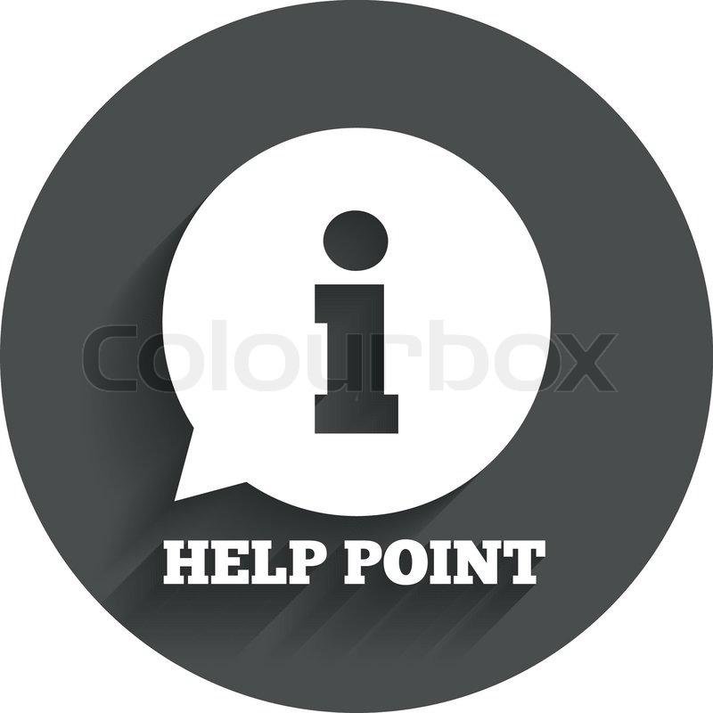 Help point sign icon. Information ... | Stock Vector | Colourbox