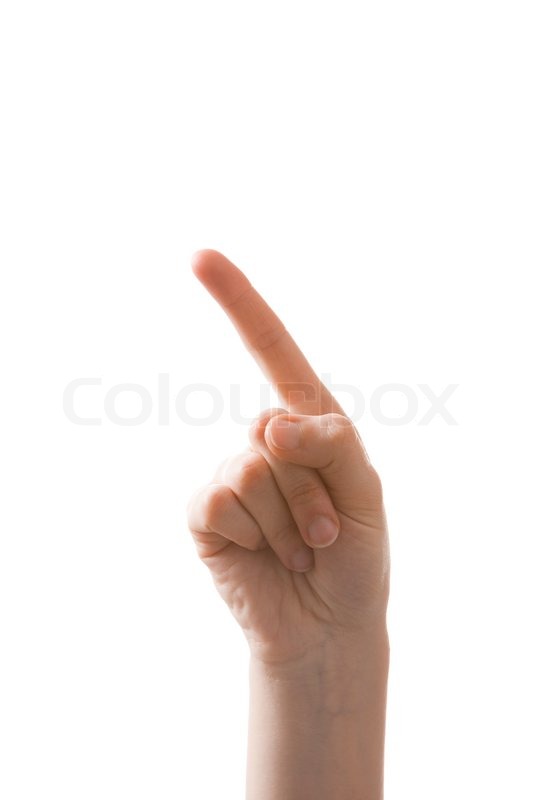 Hand - warning | Stock image | Colourbox