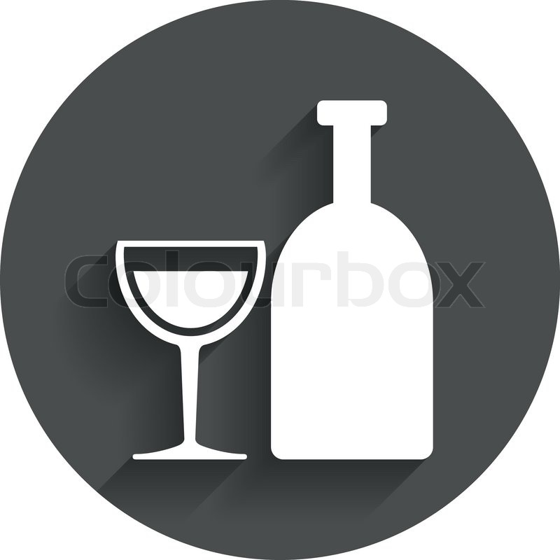 Alcohol sign icon. Drink symbol. ... | Stock vector | Colourbox