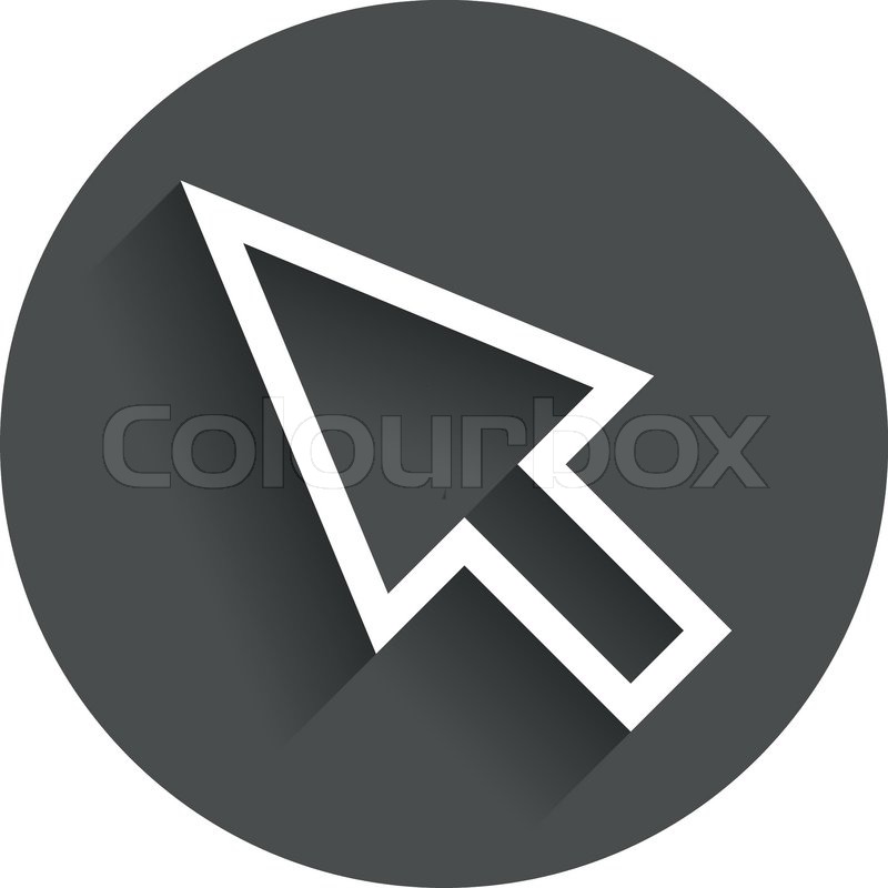 Mouse cursor sign icon. Pointer ... | Stock vector | Colourbox