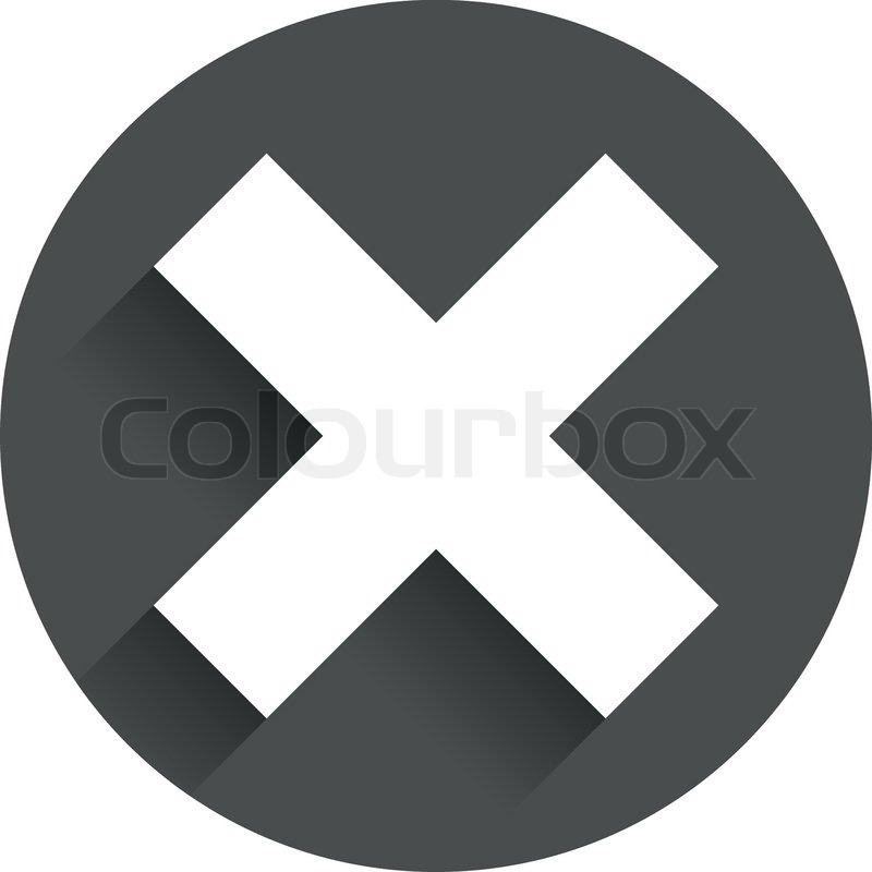 Delete sign icon. Remove button. ... | Stock vector | Colourbox