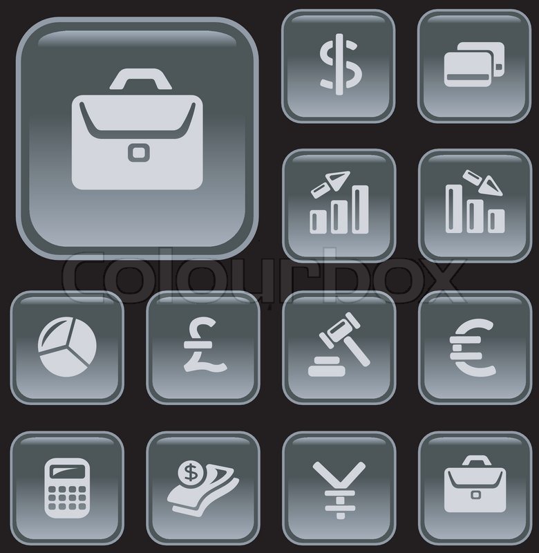 Finance button set | Stock vector | Colourbox