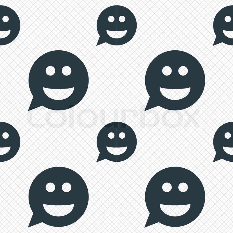 Smile face sign icon. Happy smiley ... | Stock vector | Colourbox