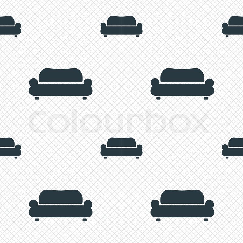 Comfortable sofa sign icon. Modern ... | Stock Vector | Colourbox