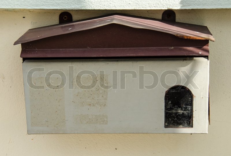 Old metal letter box front of home for ... | Stock image | Colourbox
