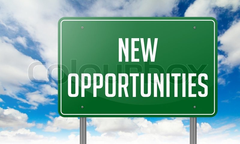 Highway Signpost with New Opportunities ... | Stock image | Colourbox