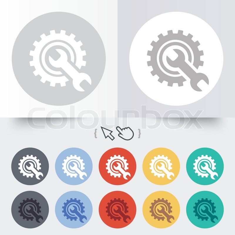 Repair tool sign icon. Service symbol. ... | Stock vector | Colourbox